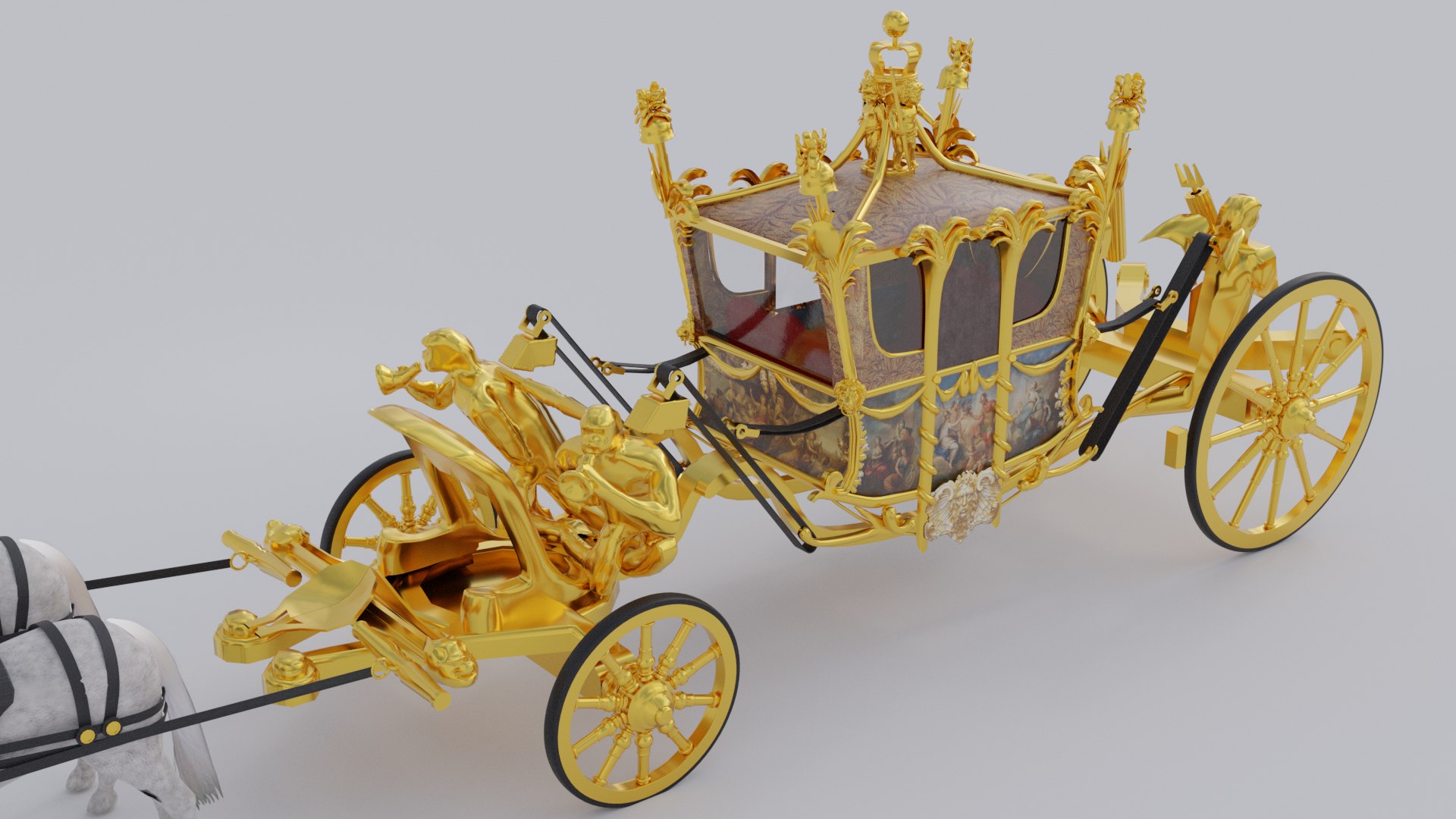 Golden State Coach 3D Model - TurboSquid 2184874