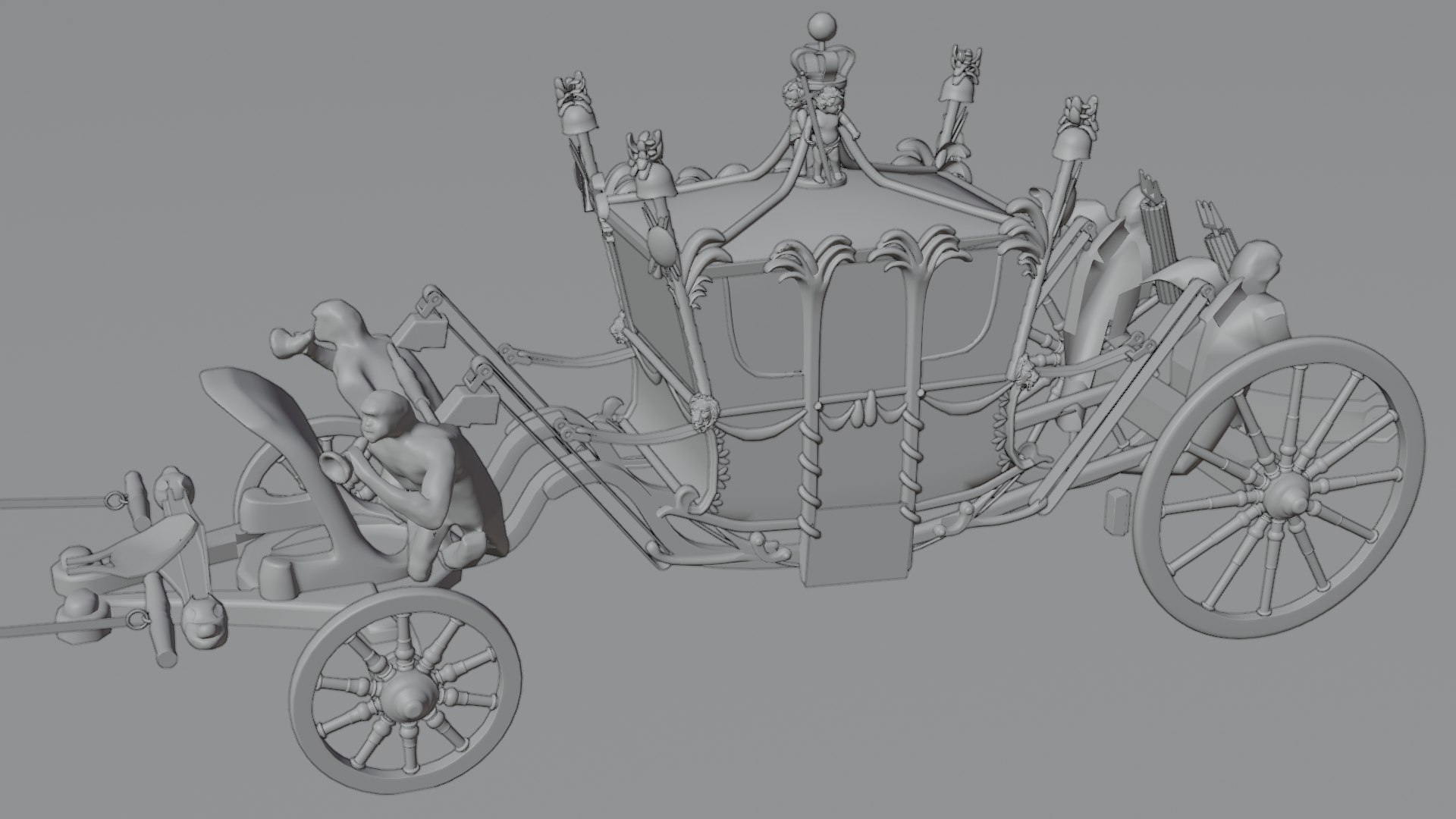 Golden State Coach 3D Model - TurboSquid 2184874