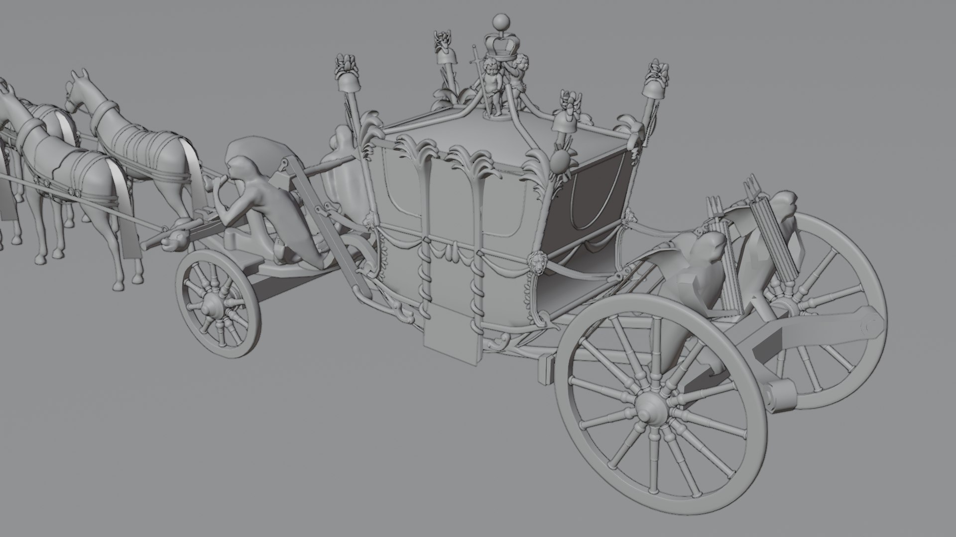 Golden State Coach 3D Model - TurboSquid 2184874