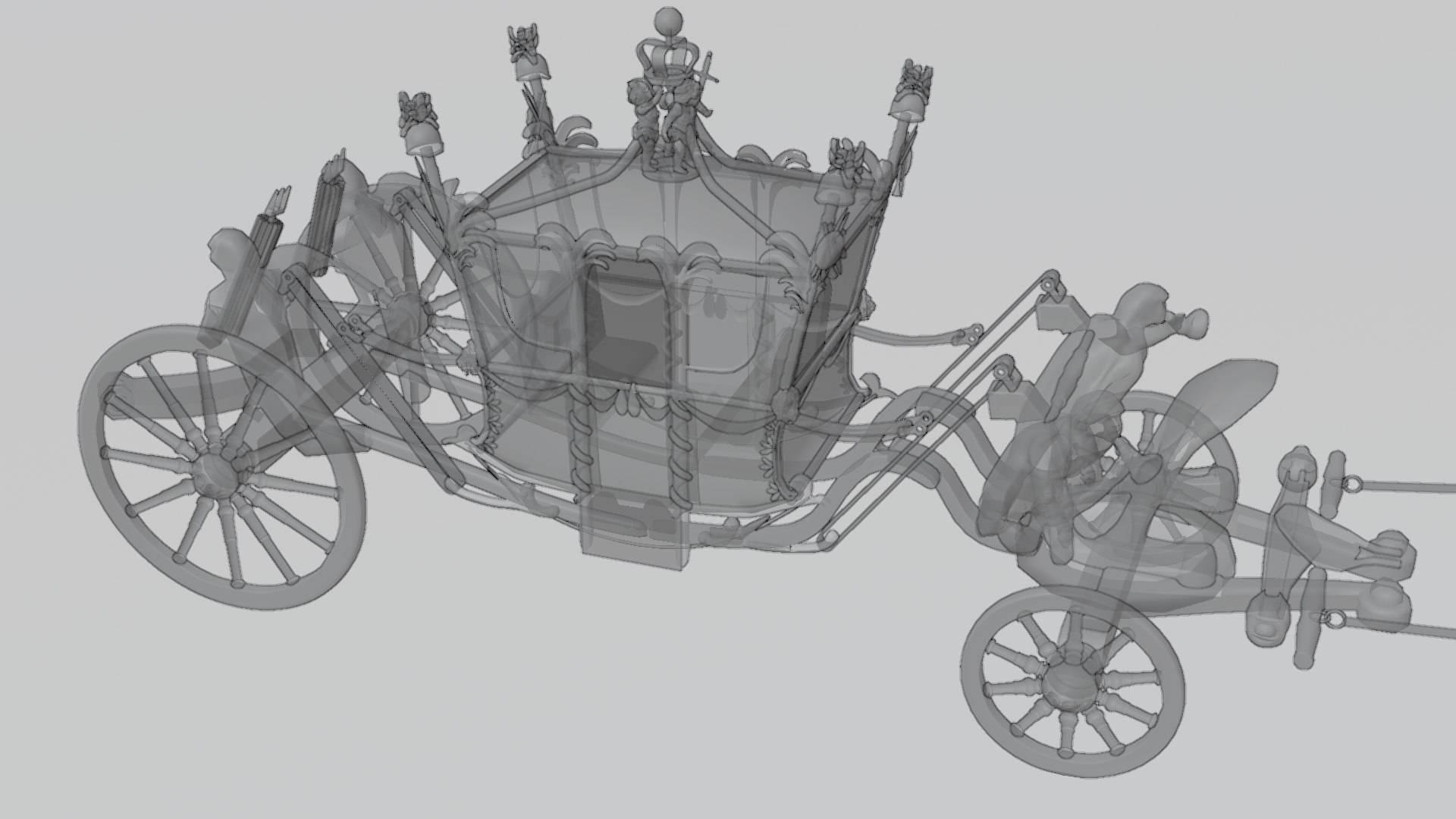 Golden State Coach 3D Model - TurboSquid 2184874