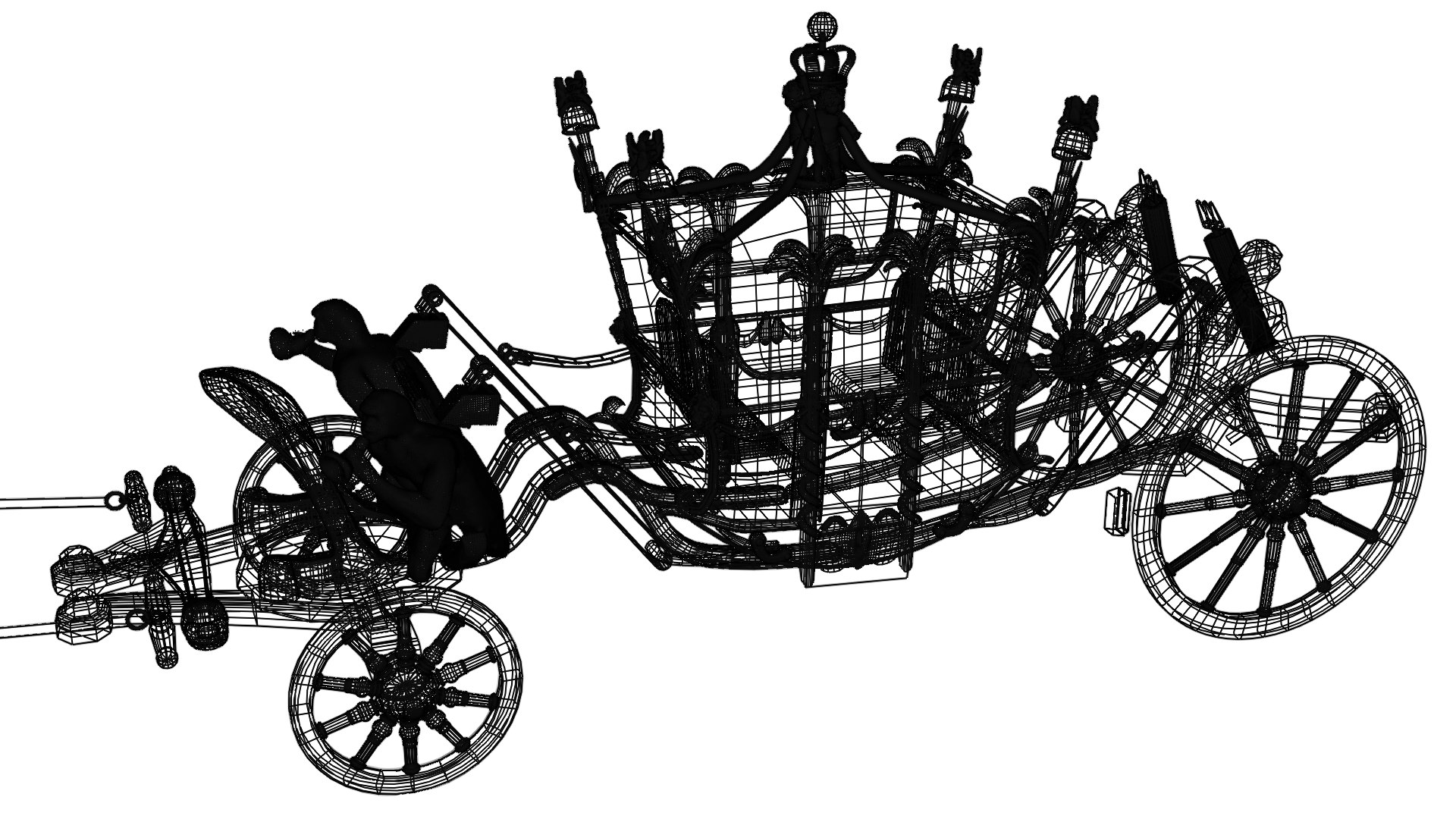 Golden State Coach 3D Model - TurboSquid 2184874