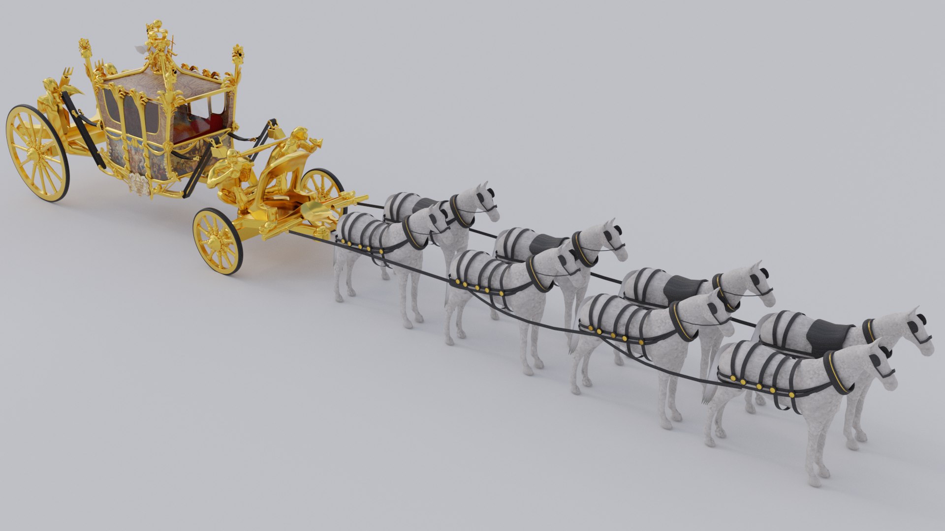 Golden State Coach 3D Model - TurboSquid 2184874