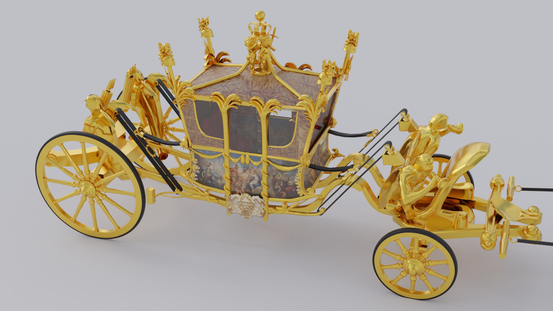 Golden State Coach 3D Model - TurboSquid 2184874