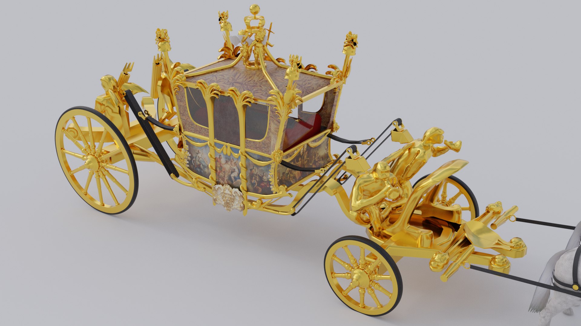 Golden State Coach 3D Model - TurboSquid 2184874