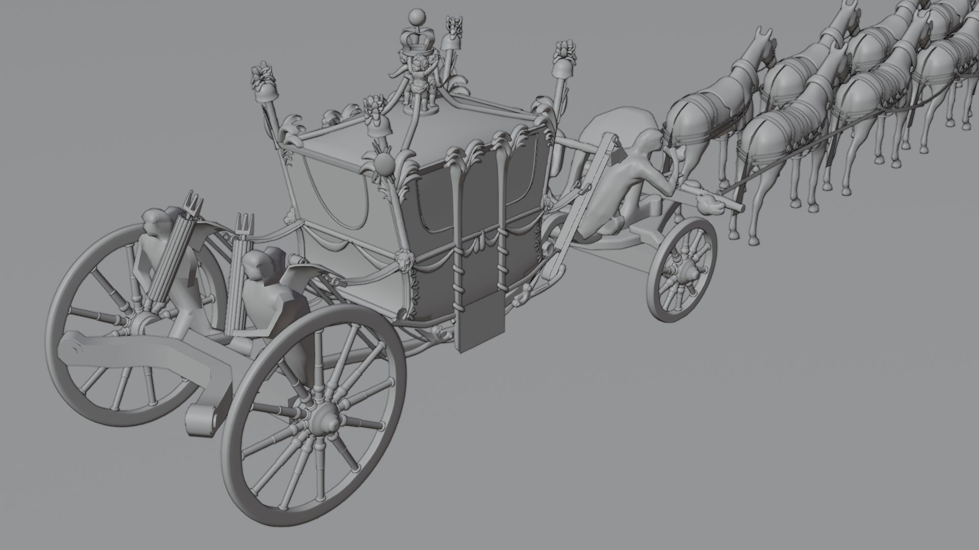 Golden State Coach 3D Model - TurboSquid 2184874