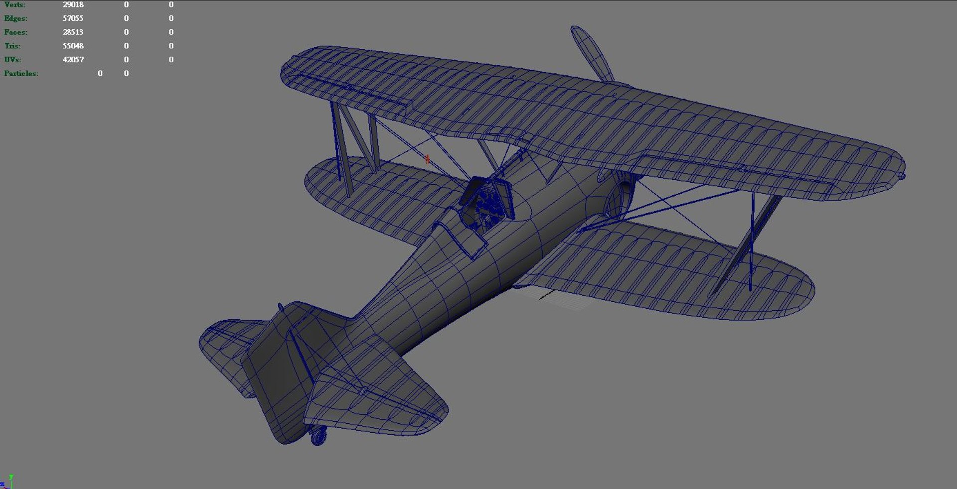 3d Bf2c-1 Hawk Iii Model