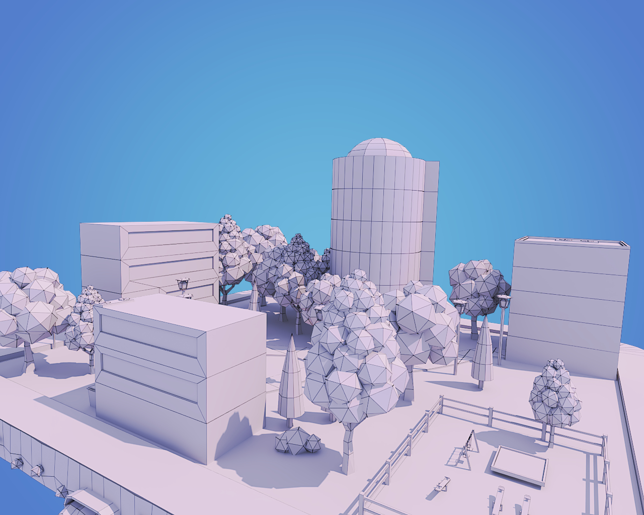 City block 3D model - TurboSquid 1254571