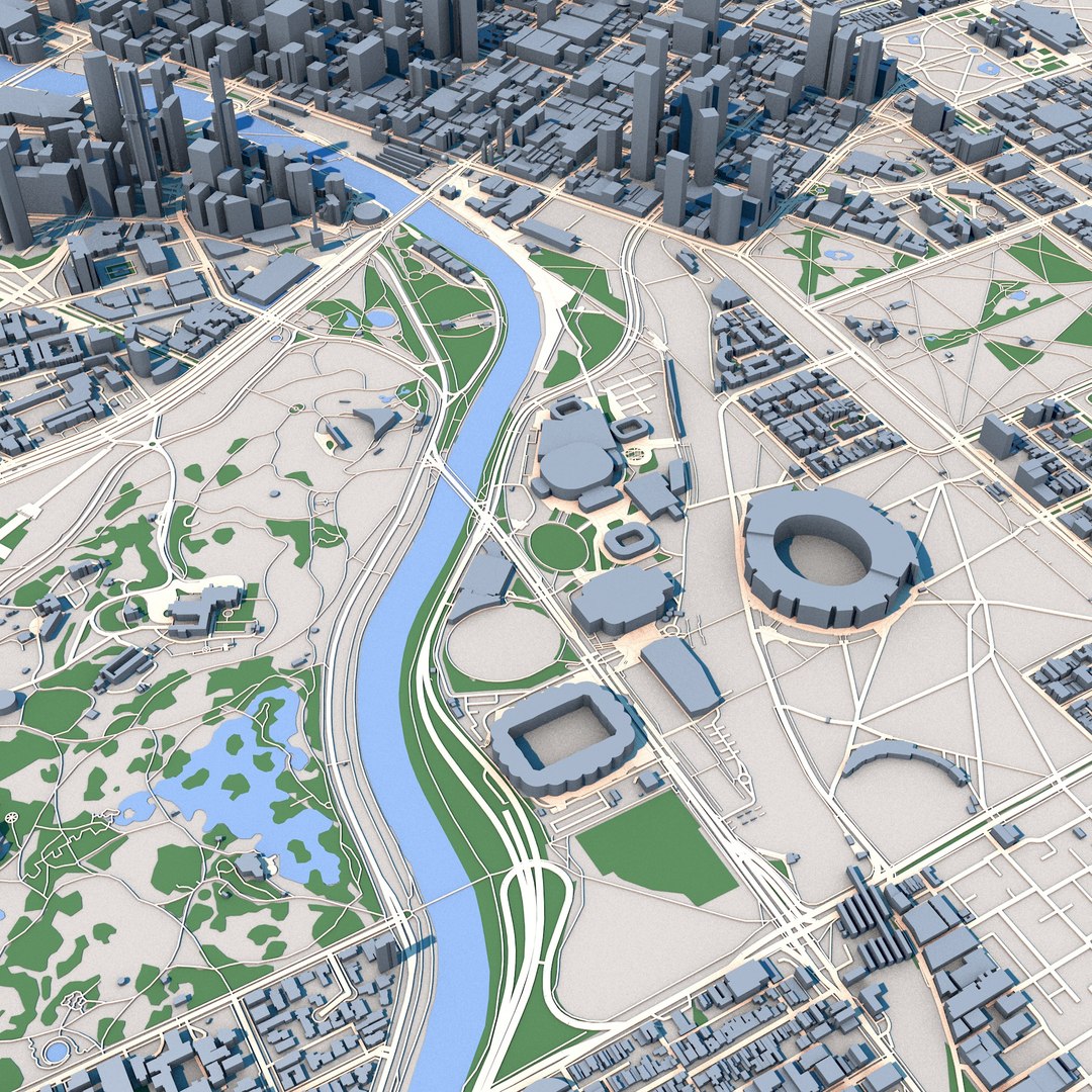3D Model Melbourne City Australia - TurboSquid 2299025