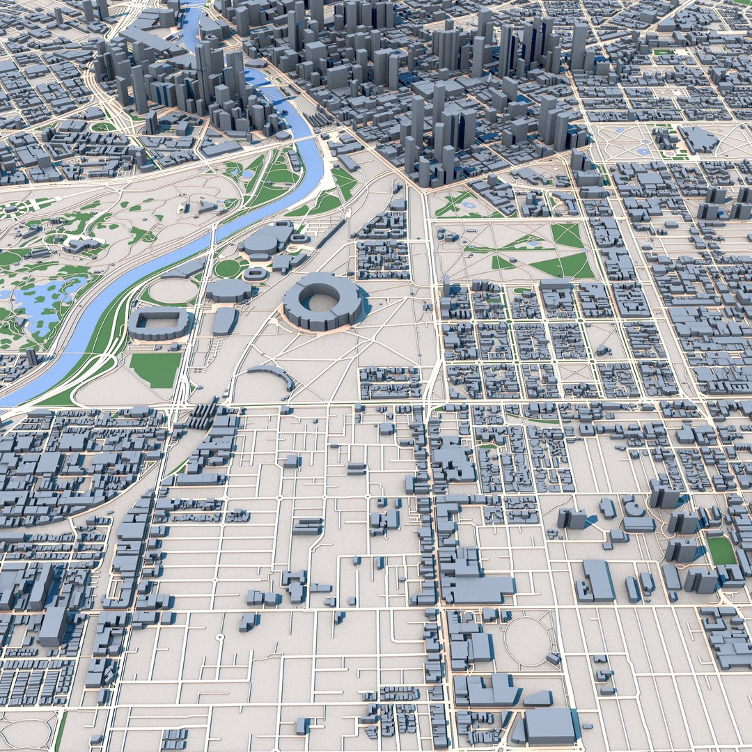 3D Model Melbourne City Australia - TurboSquid 2299025