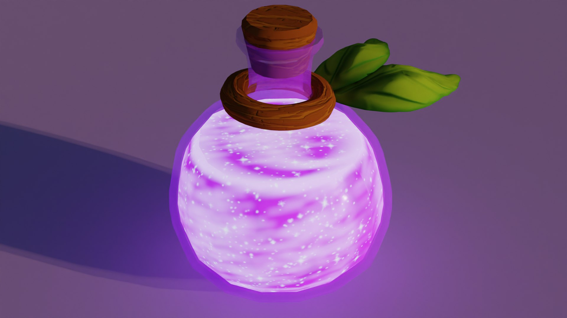Stylized Purple Potion 3D model - TurboSquid 2070944