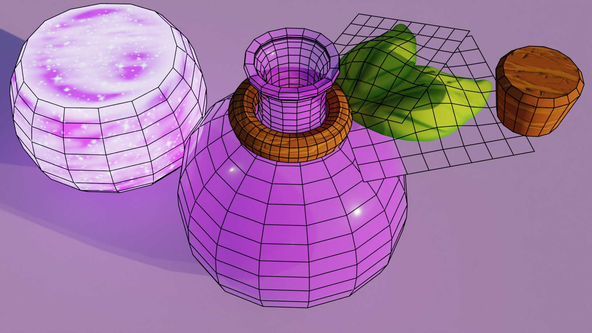 Stylized Purple Potion 3D model - TurboSquid 2070944