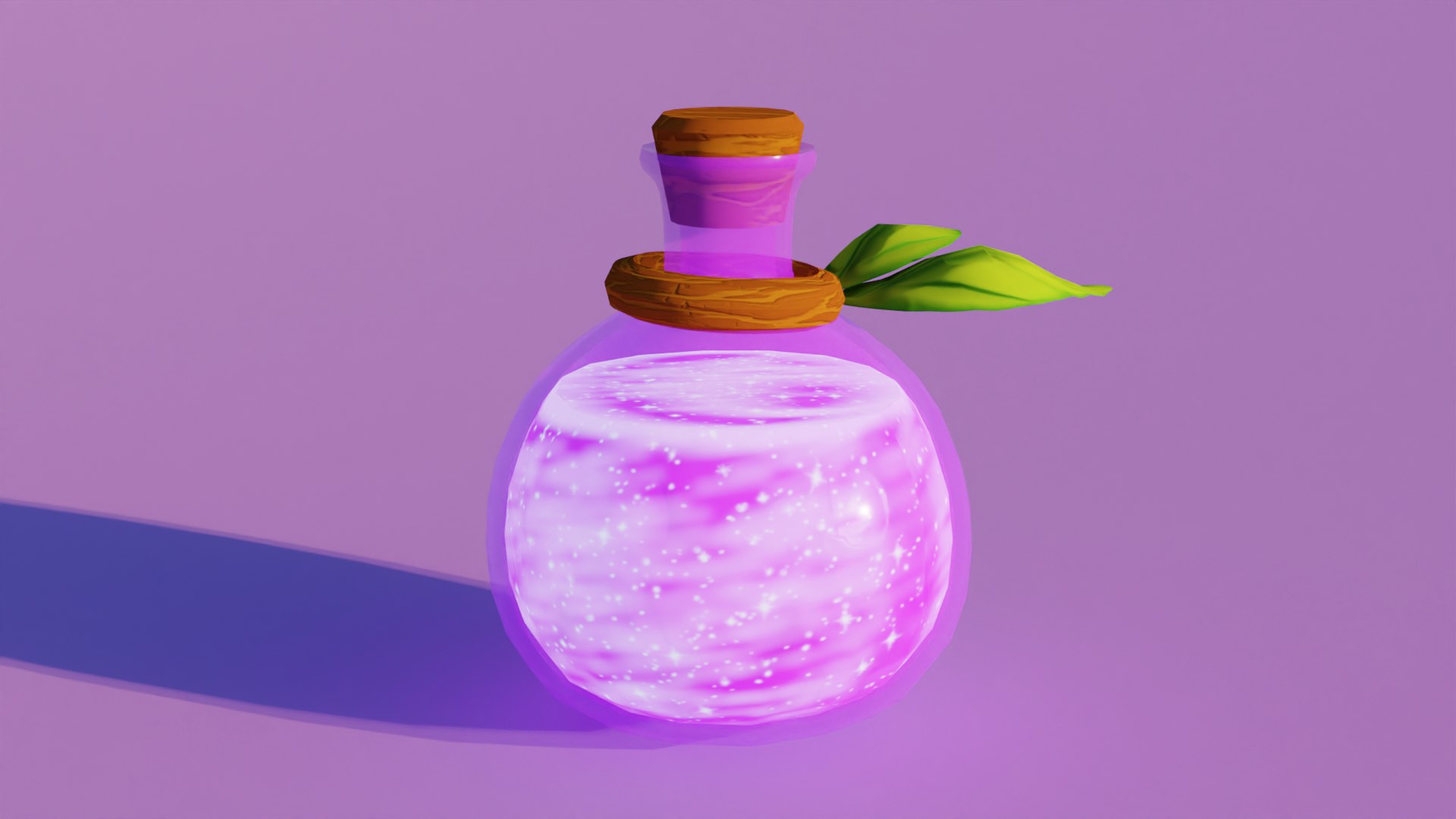 Stylized Purple Potion 3D model - TurboSquid 2070944