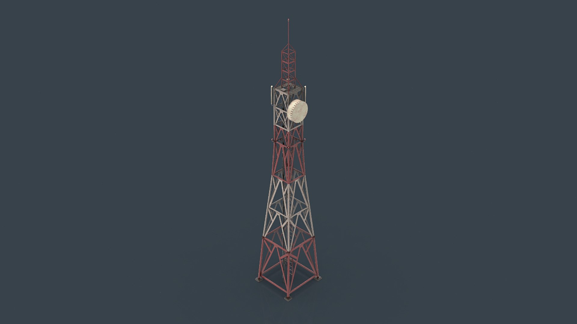 3D Radio Tower Model - TurboSquid 1690280