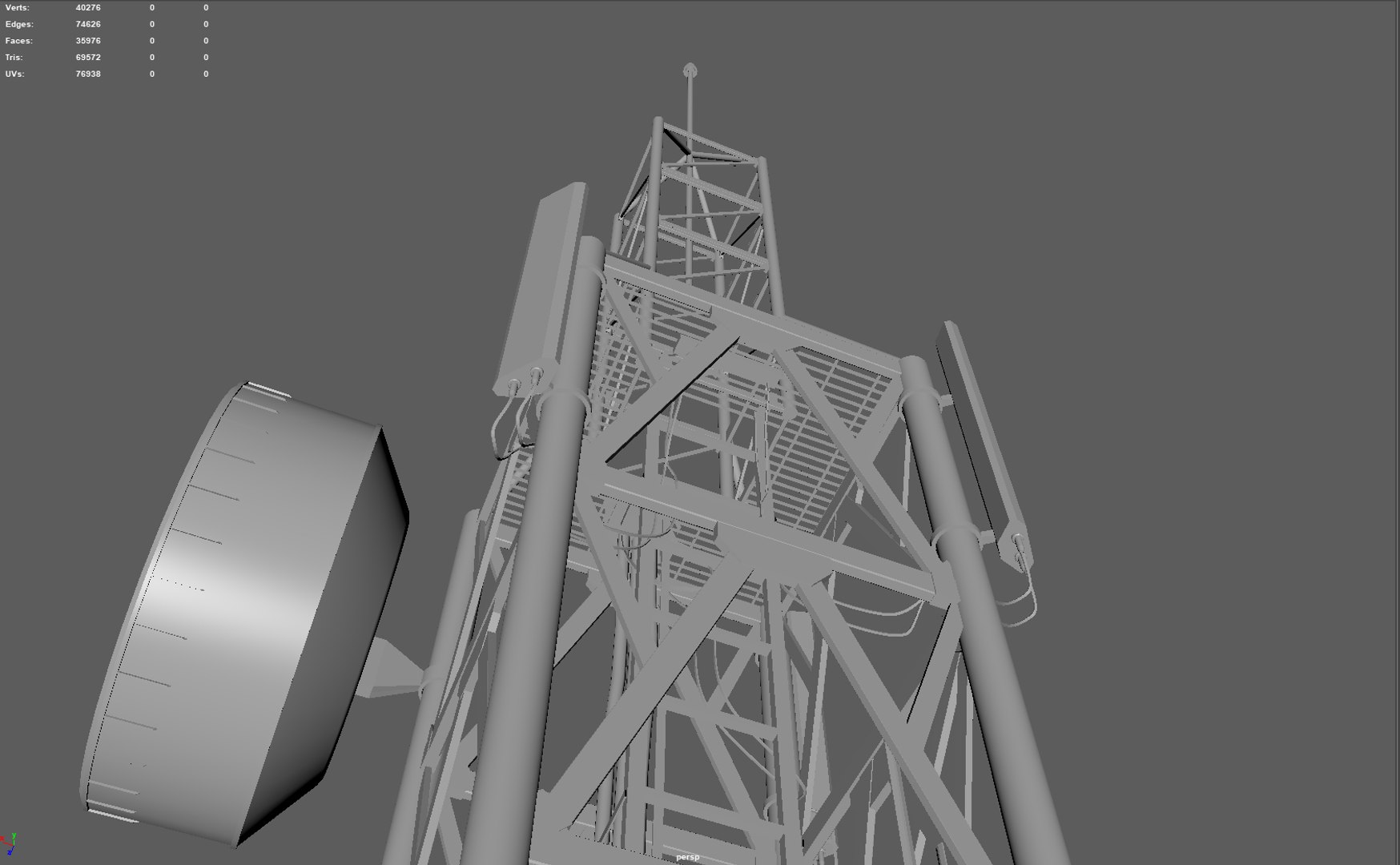 3D Radio Tower Model - TurboSquid 1690280