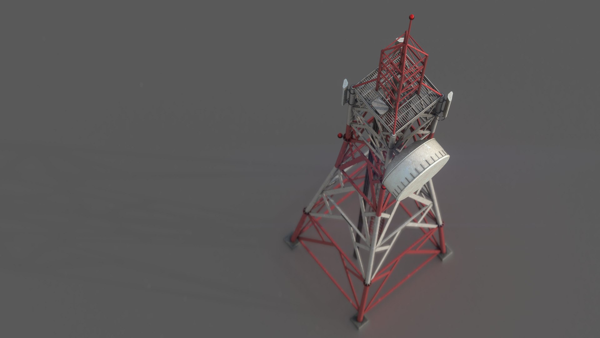 3D Radio Tower Model - TurboSquid 1690280