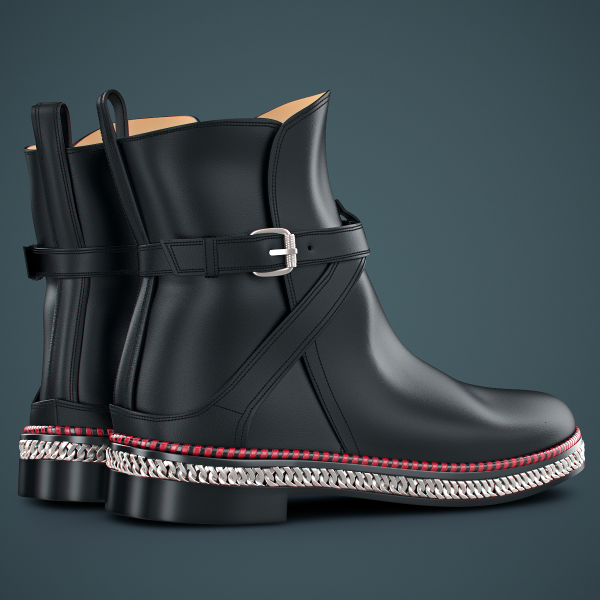 shoes louboutin chelsea chain 3d max