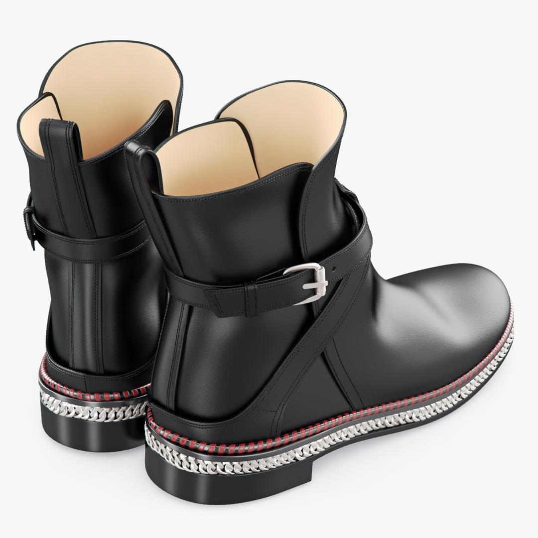 shoes louboutin chelsea chain 3d max