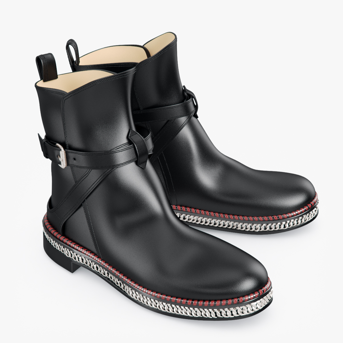 shoes louboutin chelsea chain 3d max