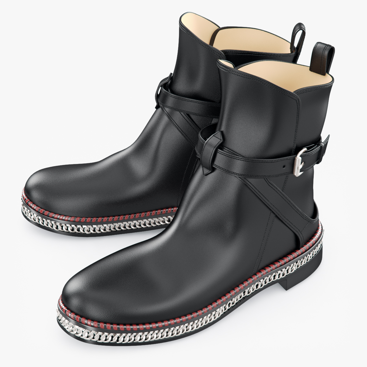 shoes louboutin chelsea chain 3d max