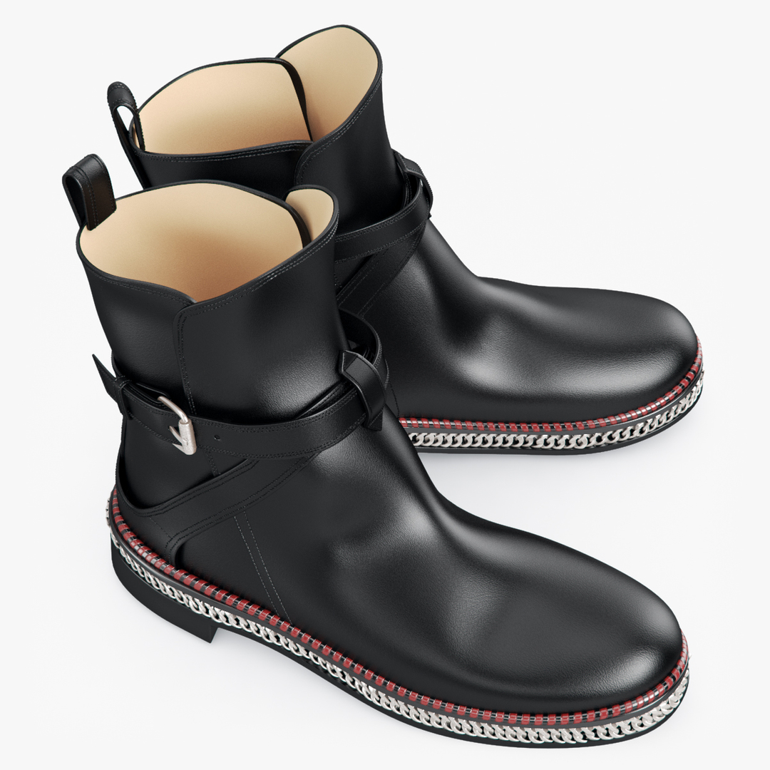 shoes louboutin chelsea chain 3d max