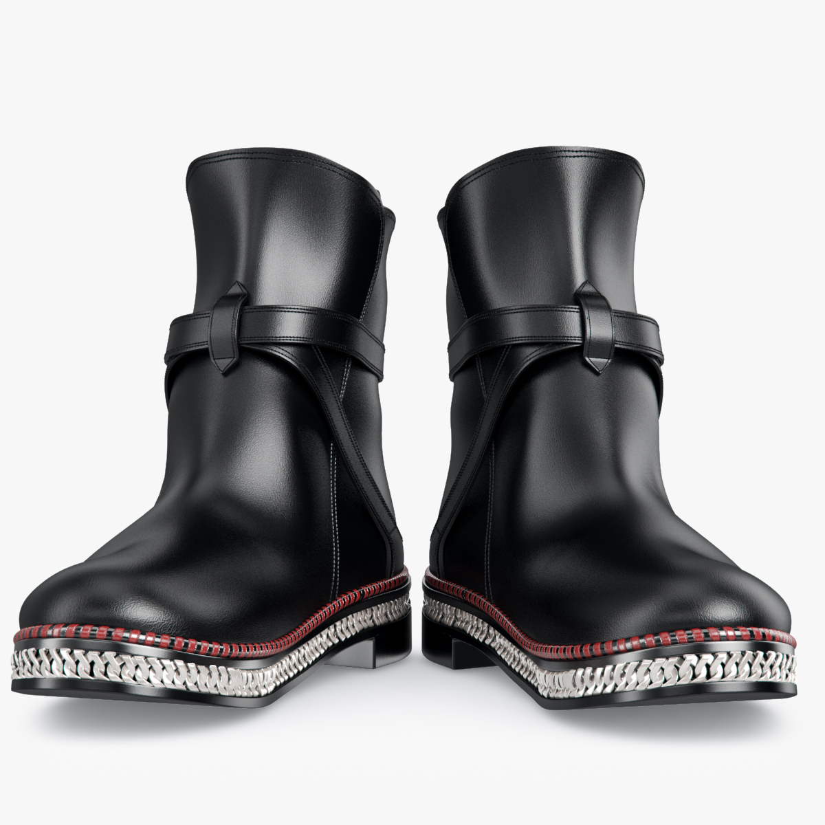 shoes louboutin chelsea chain 3d max