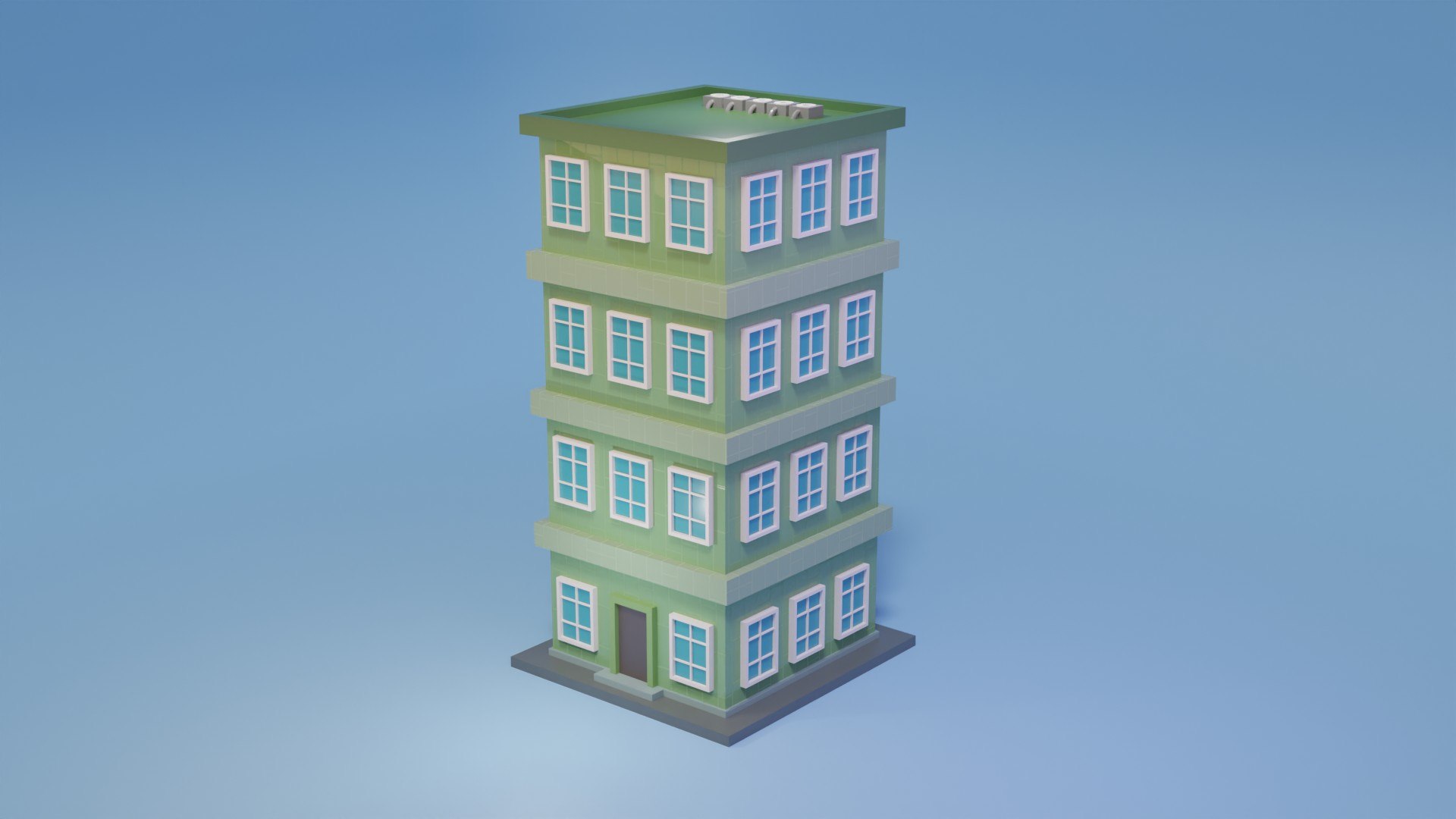Low Poly Building 14 3D model - TurboSquid 2159726