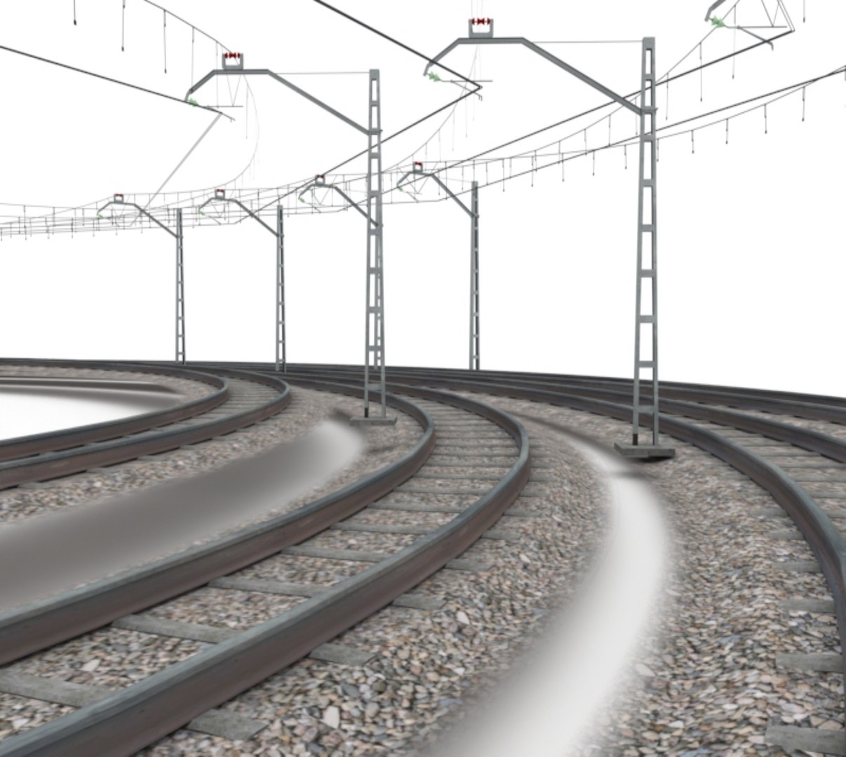 Circle Train Rail 3D Model - TurboSquid 1762154