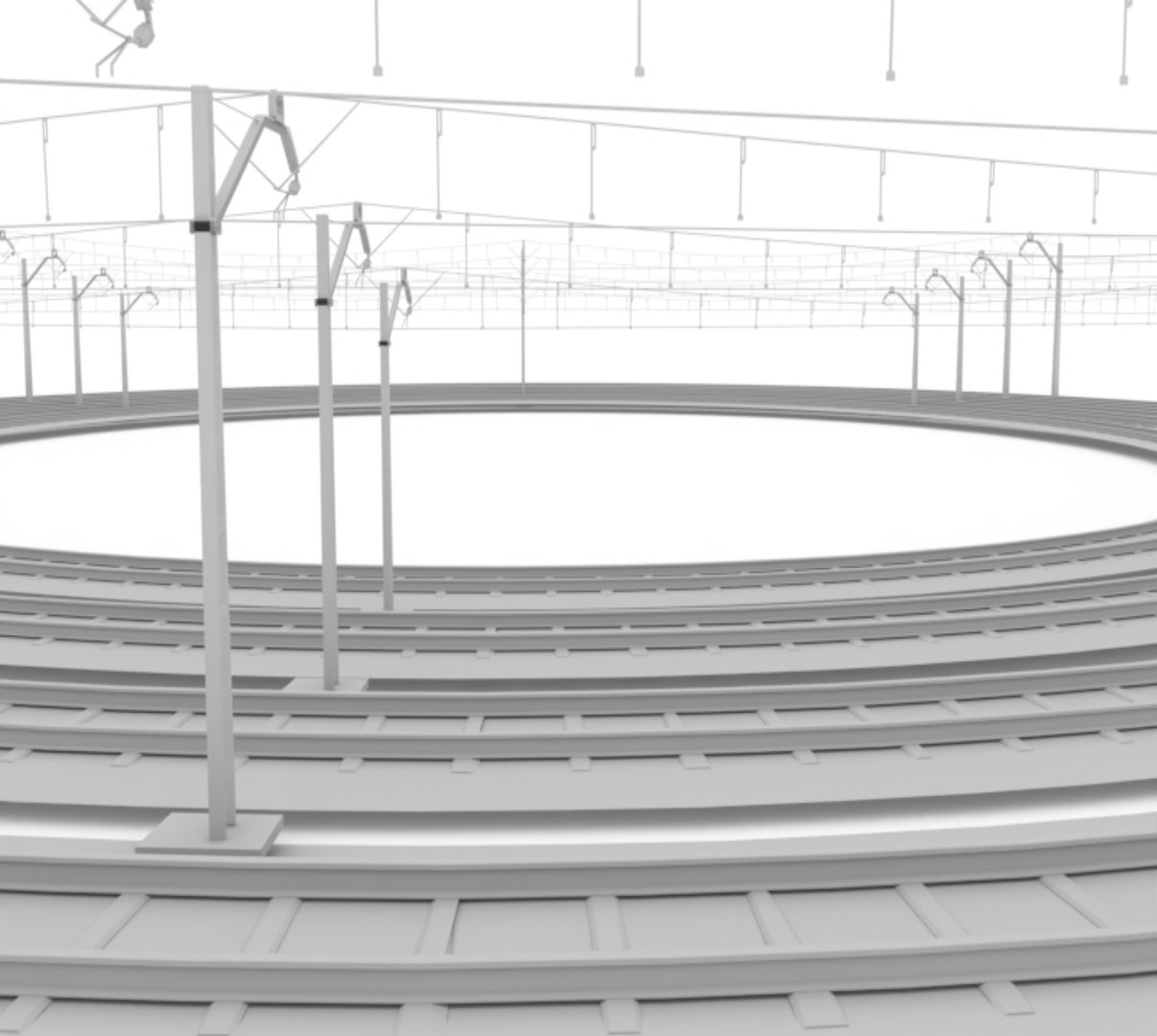 Circle Train Rail 3D Model - TurboSquid 1762154