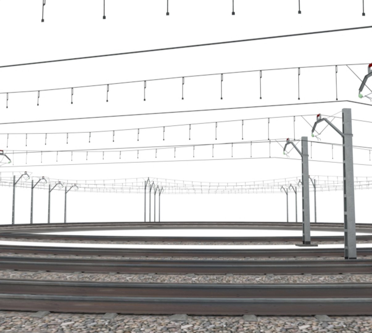 Circle Train Rail 3D Model - TurboSquid 1762154