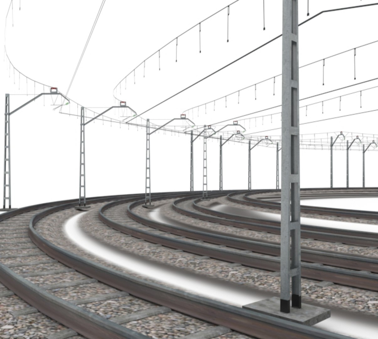 Circle Train Rail 3D Model - TurboSquid 1762154