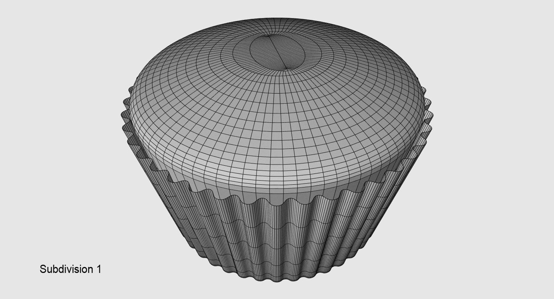 3d Model Of Blueberry Muffin