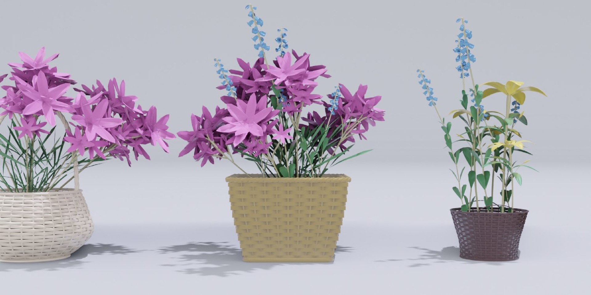 3D Flowerbasket model in Blender - TurboSquid 1982730