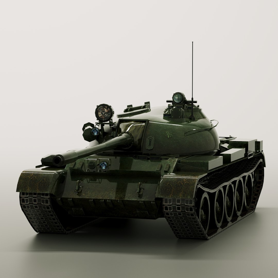 TANK T55-a 3D Model - TurboSquid 2132731