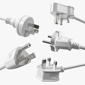 Power Cords Collection 3D - TurboSquid 2056670