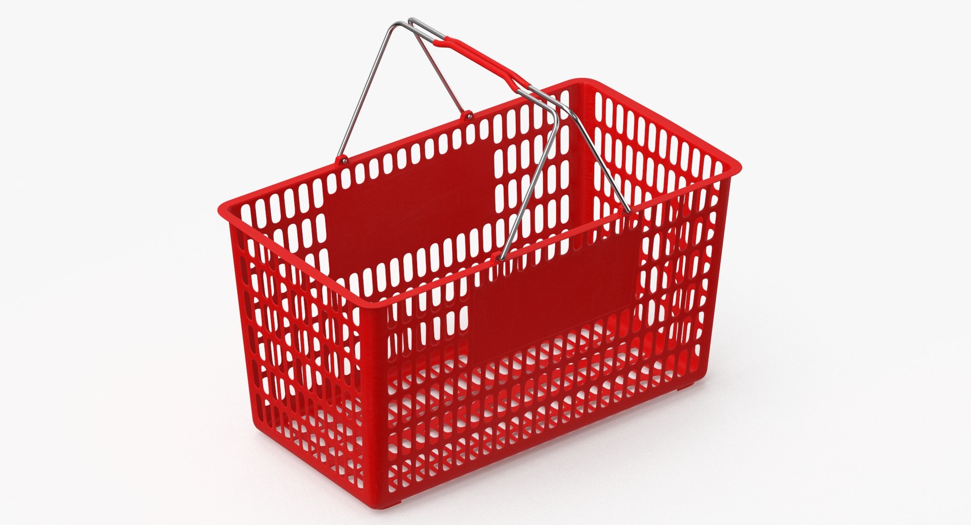 3D Hand Carry Shopping Baskets Metal Handle Single Red Black Blue And ...