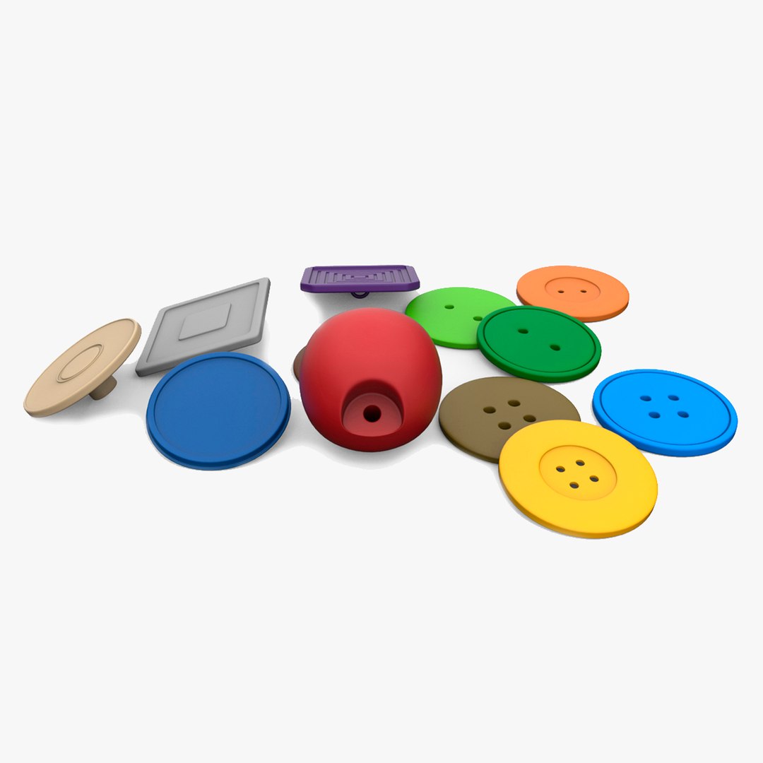 3D Model Buttons 3D Model - TurboSquid 1772881