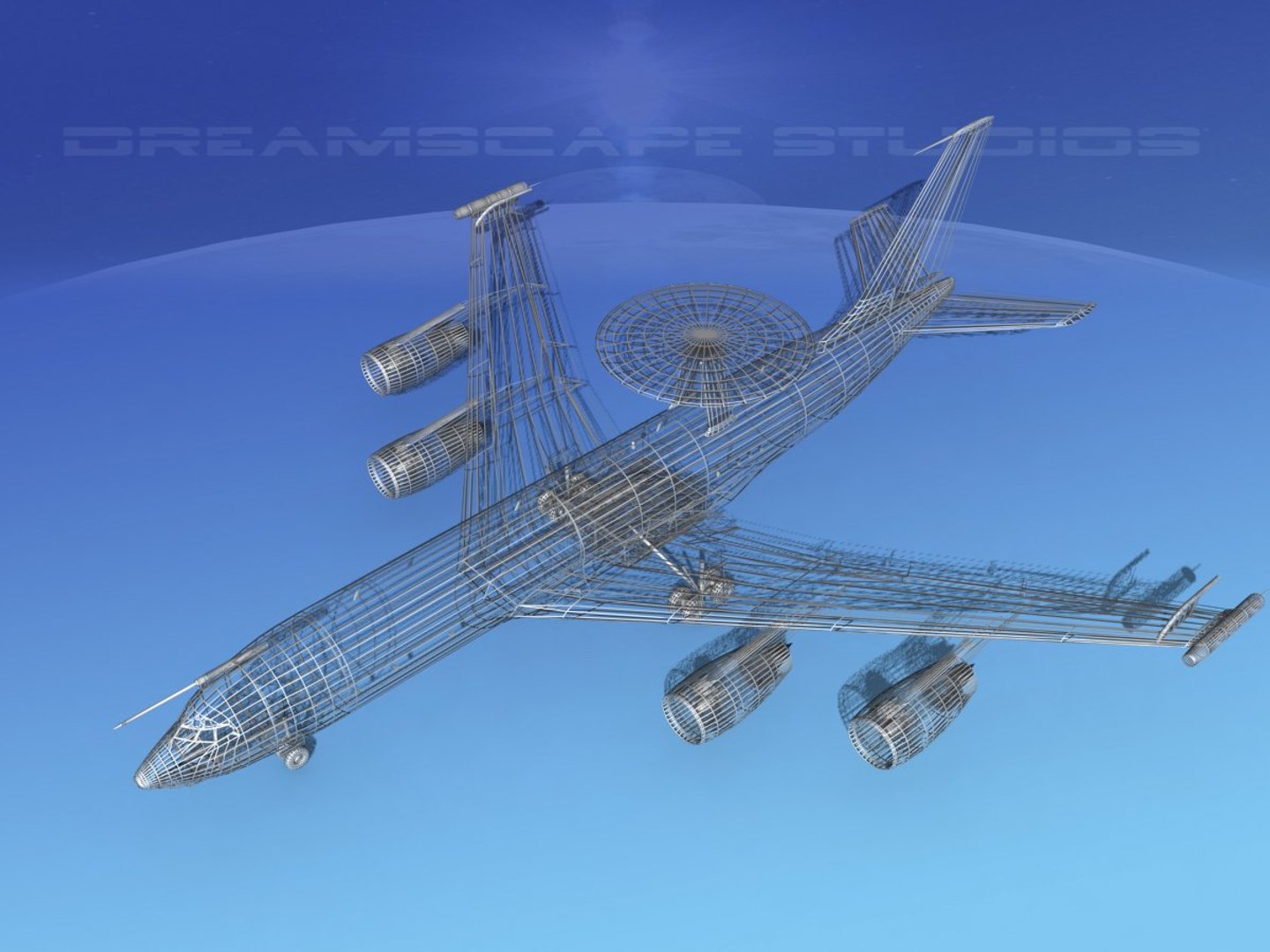 Boeing E-3 Sentry 3d Obj