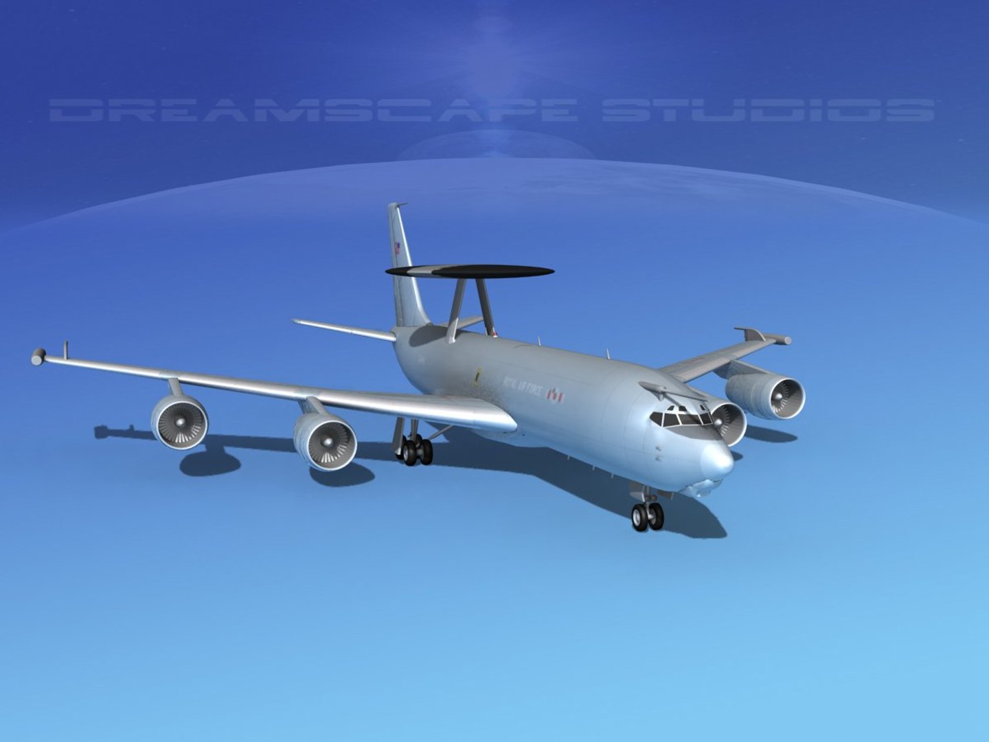 Boeing E-3 Sentry 3d Obj