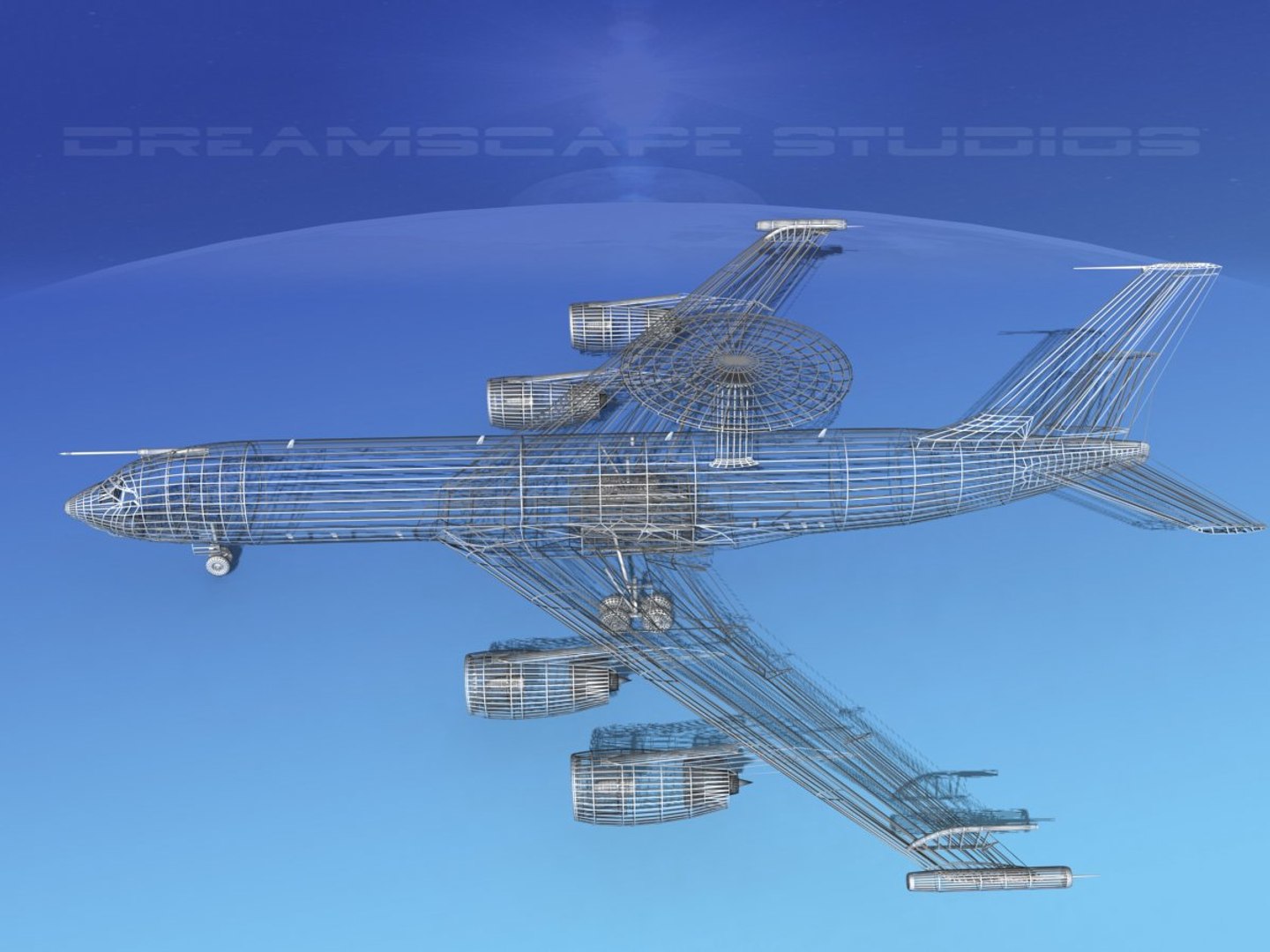 Boeing E-3 Sentry 3d Obj