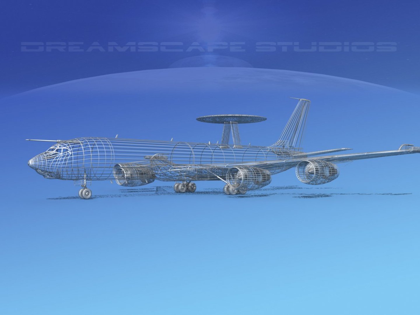 Boeing E-3 Sentry 3d Obj