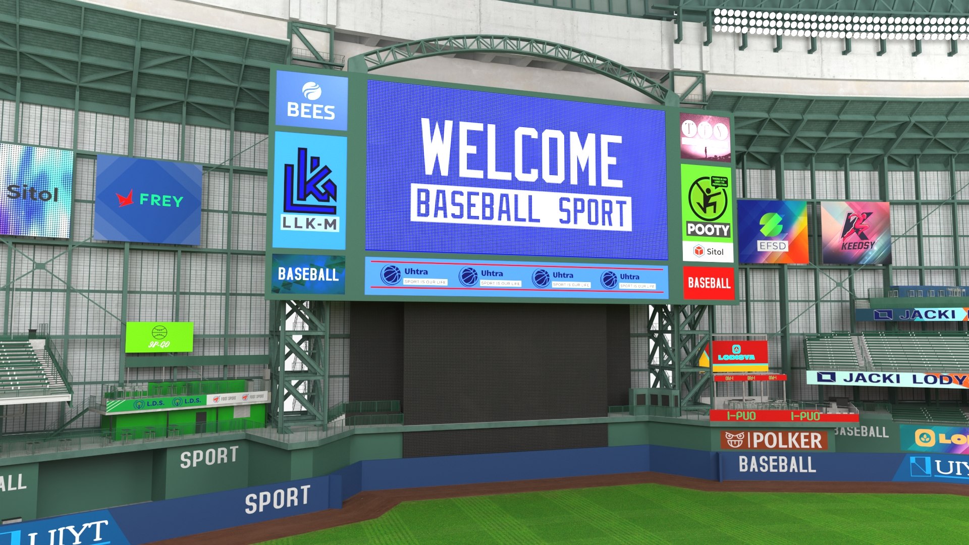 3D Baseball Stadium Model - TurboSquid 2310795