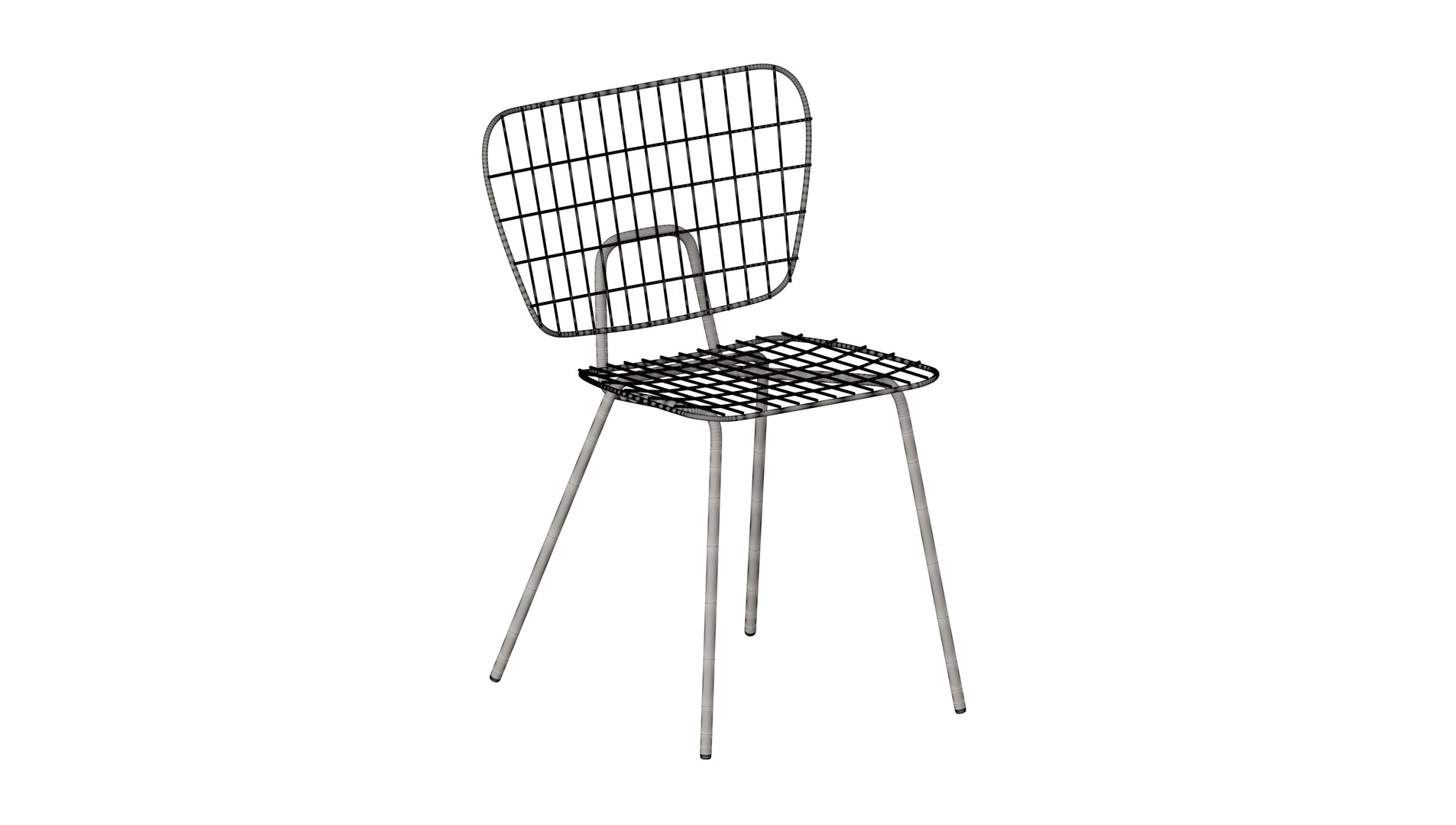 WM String Dining Chair Model - TurboSquid 1939858