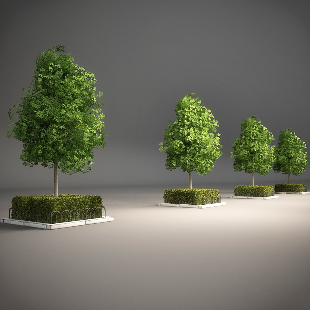 3d tree planter street