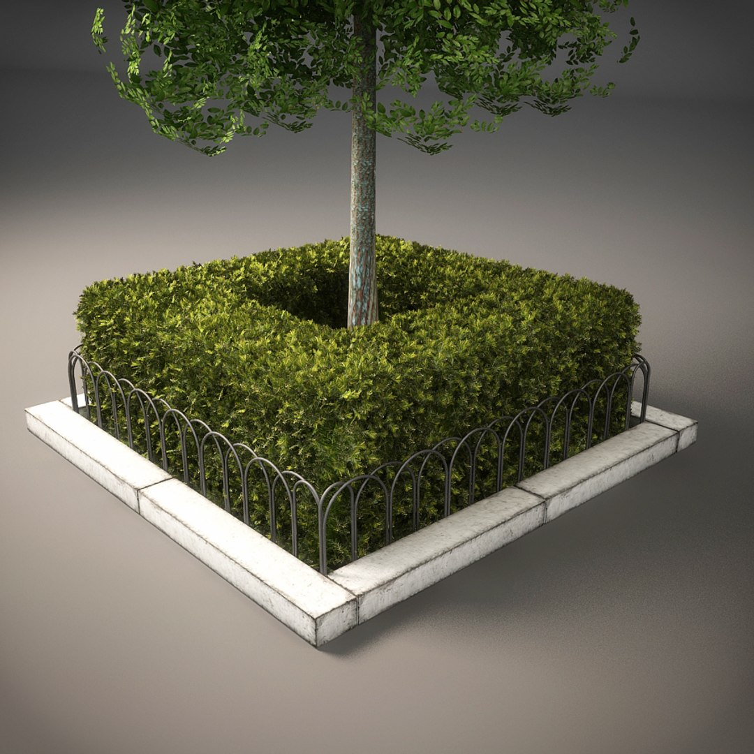3d tree planter street