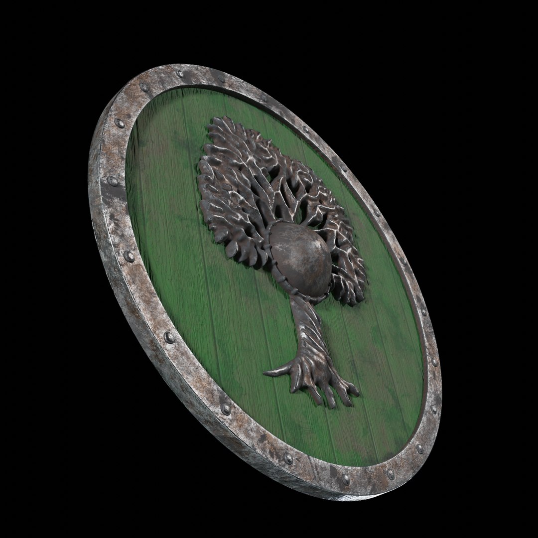Medieval Tree Shield Model - TurboSquid 2335712
