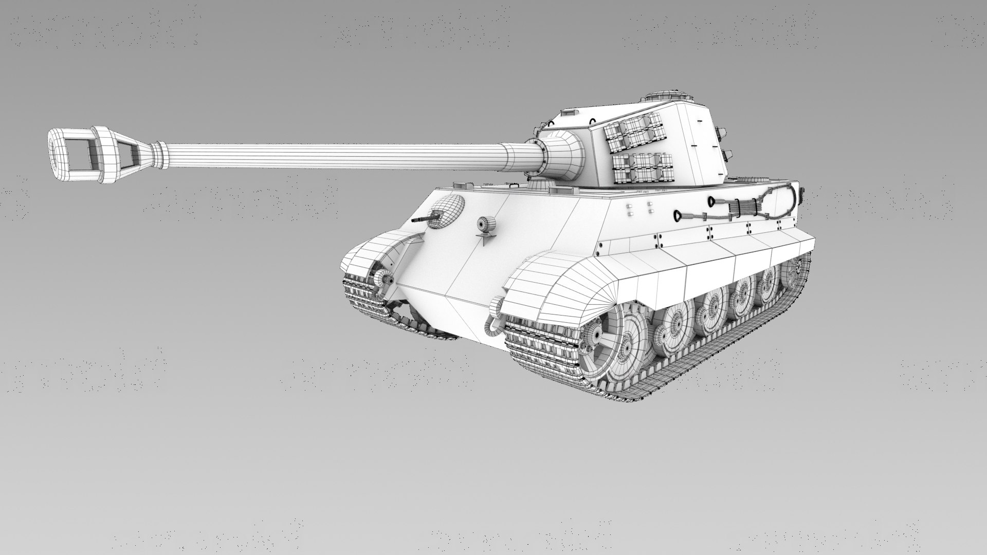 3d 2 Tiger Model