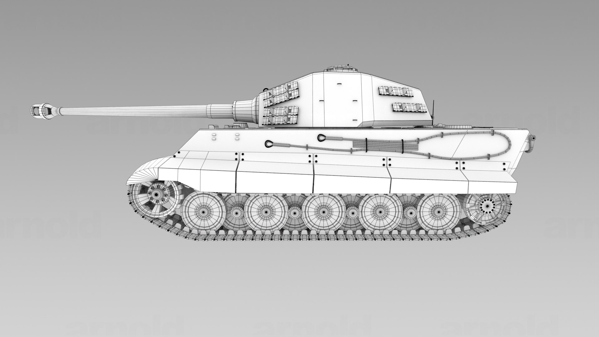 3d 2 Tiger Model