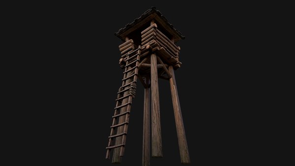 Medieval Lookout Tower 3D - TurboSquid 1958269