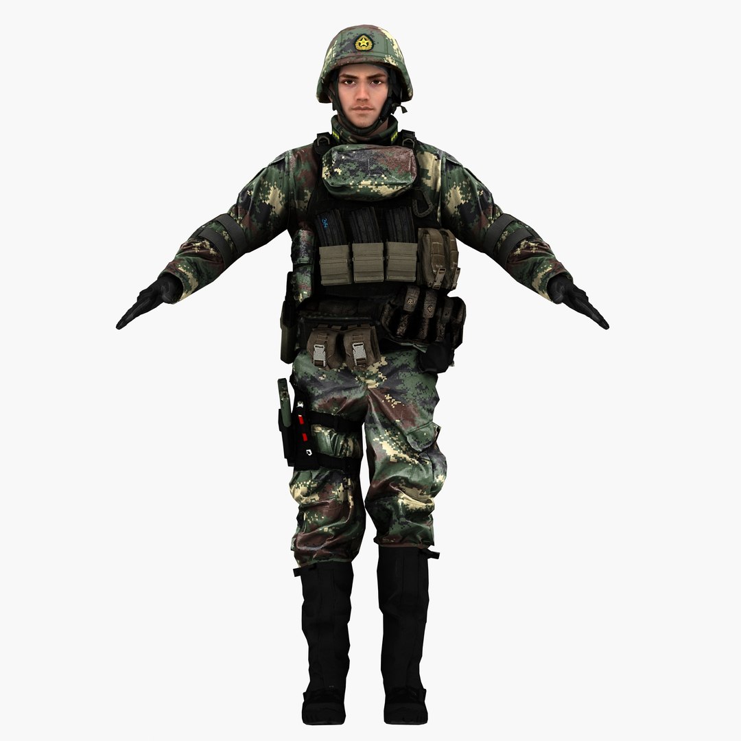 Pla Chinese Soldier Model - TurboSquid 1668809