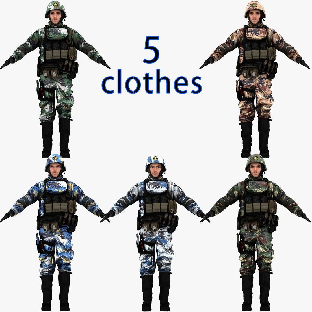 Pla chinese soldier model - TurboSquid 1668809